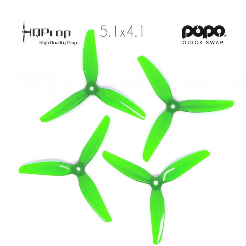 HQProp DP 5.1x4.1x3 Durable PC Propeller - Light Green